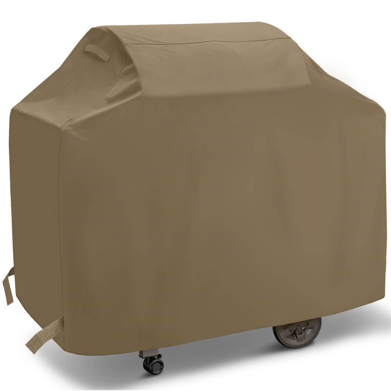 SunPatio Heavy Duty 65 Inch Barbecue Gas Grill Cover, Taupe - SunPatio